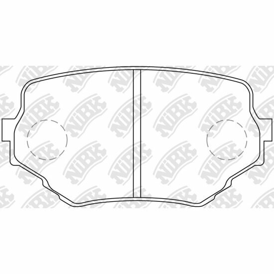 Колодки тормозные дисковые Nibk PN9382, 4 шт