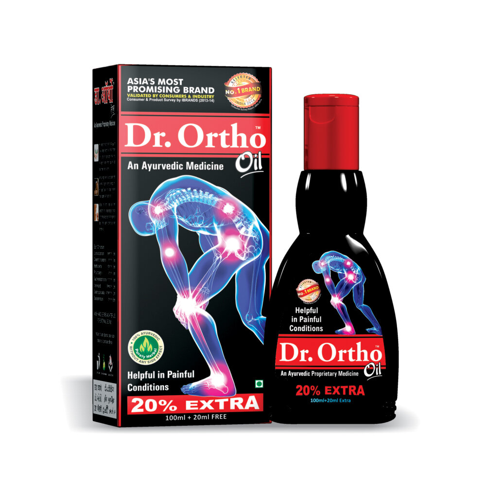 Dr Ortho Ayurvedic JOINT PAIN Oil (Аюрведическое масло при болях в суставах, Доктор Орто), 120 мл.