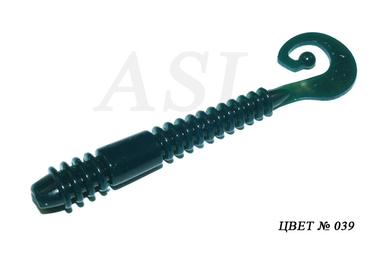 Силиконовая приманка ASL "Джим" цвет №039, L- 10см (4"), 5шт/уп