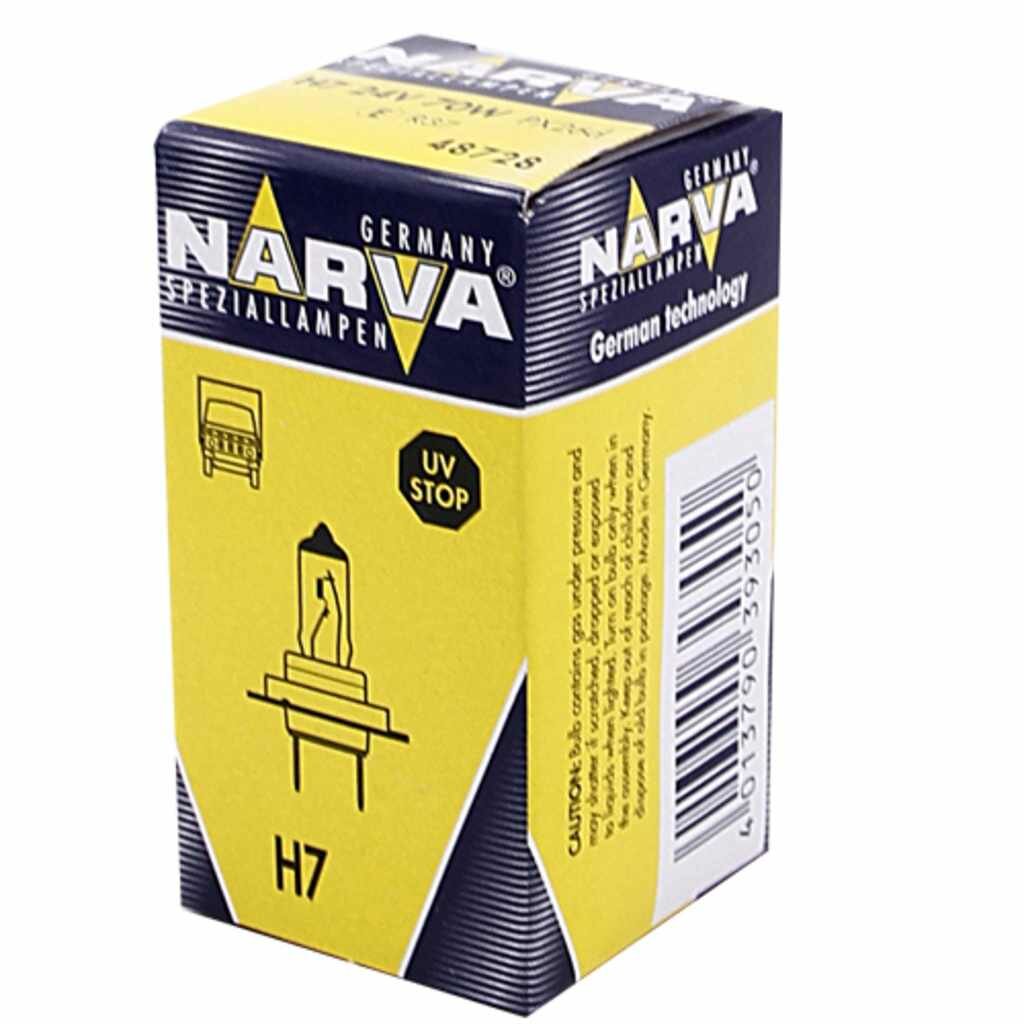 Лампа 24V H7 70W PX26d Standard, 487283000, NARVA