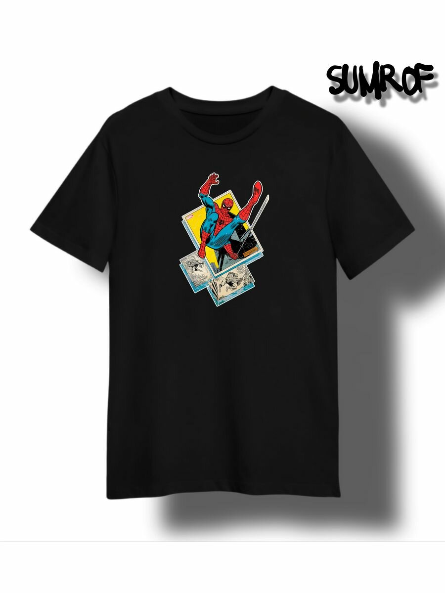 Футболка человек паук марвел