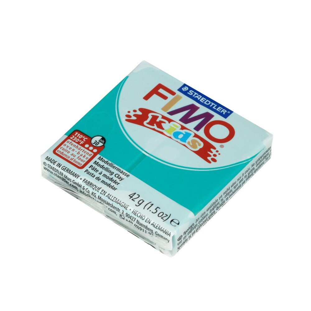 Полимерная глина FIMO Kids, для детей, 42 г, цвет зеленый (FIMO8030-5)