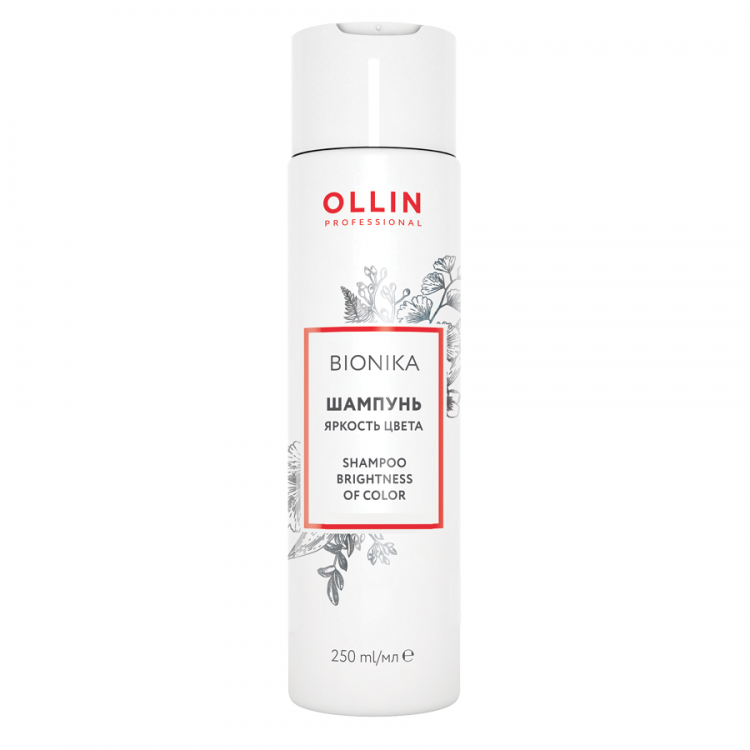 Шампунь Ollin Professional Bionika Shampoo The Brightness of the Color, Шампунь для окрашенных волос Яркость цвета, 250 мл