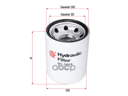Фильтр масл. гидр! H171 D125 M48X2 KOMATSU, HITACHI, KUBOTA, VOLVO, CONSTRUCTION EQUIPMENT Sakura арт. HC5602