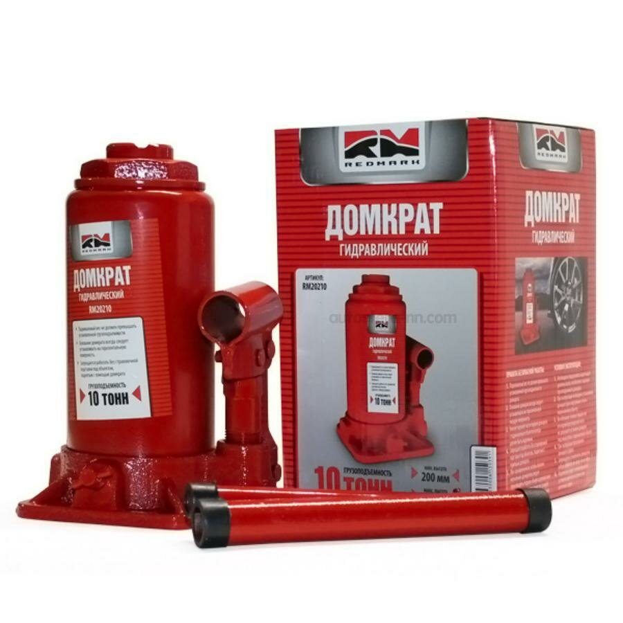 RED MARK RM20210 Домкрат гидравлический 10т.(высота мин/макс 200/385мм)