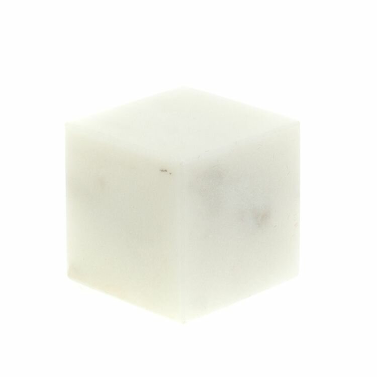 Кубик из из белого мрамора 3 см 127591