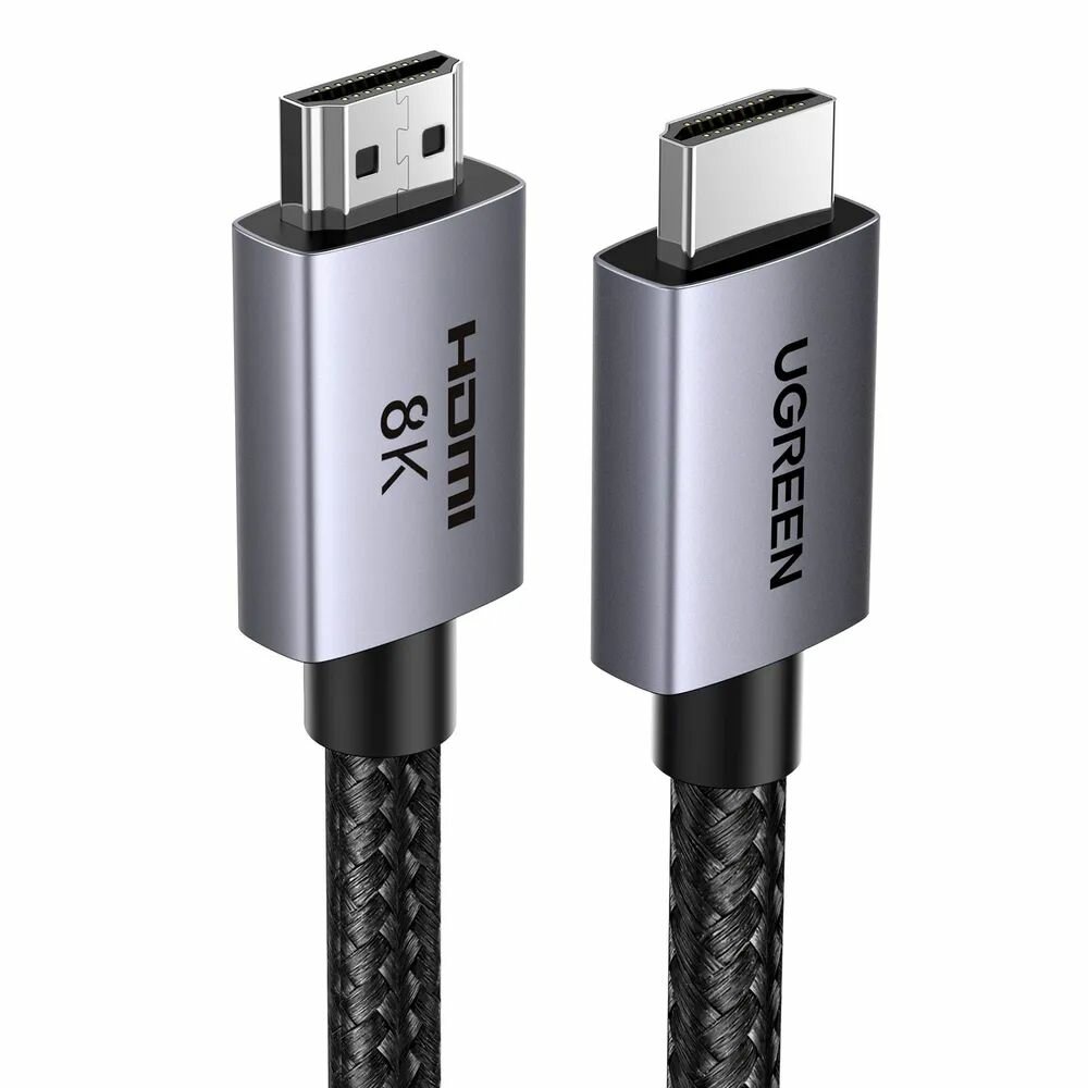 Кабель UGREEN HD171 (25908) HDMI 2.1 Male To Male 8K Cable. Длина: 1м. Цвет: серый.