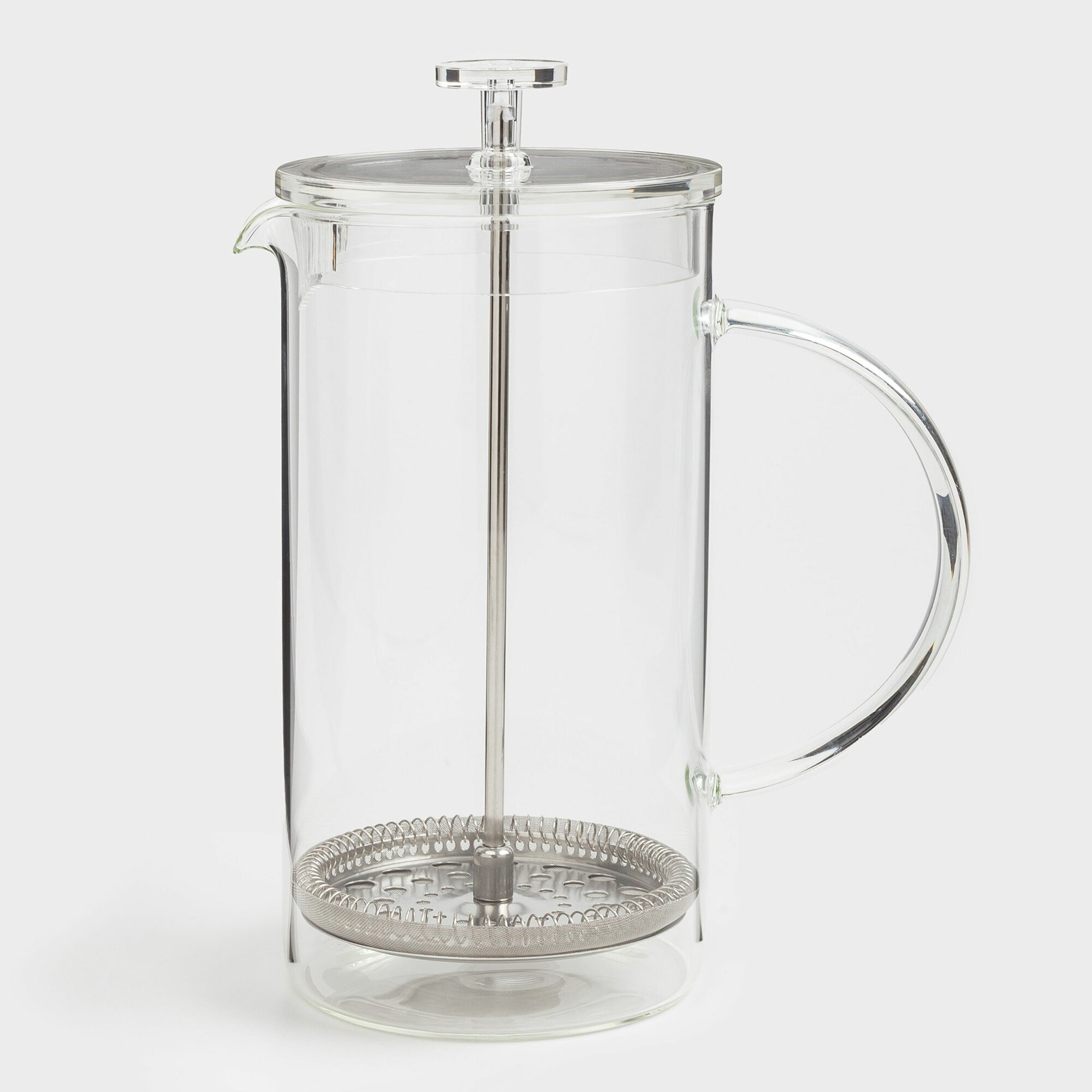 Френч-пресс, 1 л, стекло Б/сталь, Clear, Kuchenland