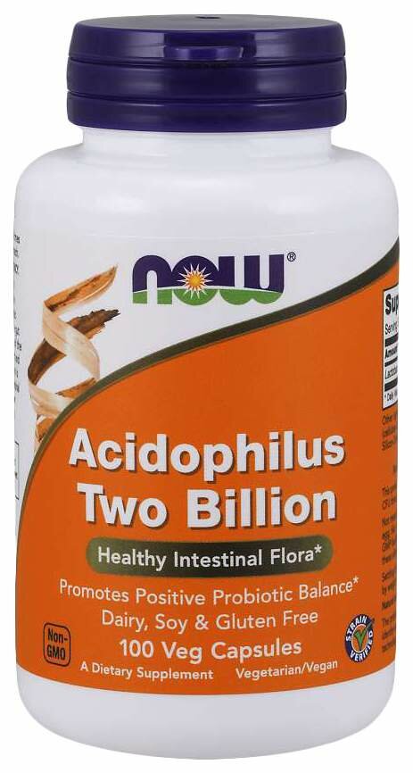NOW Acidophilus 2 Billion, 100 капс.