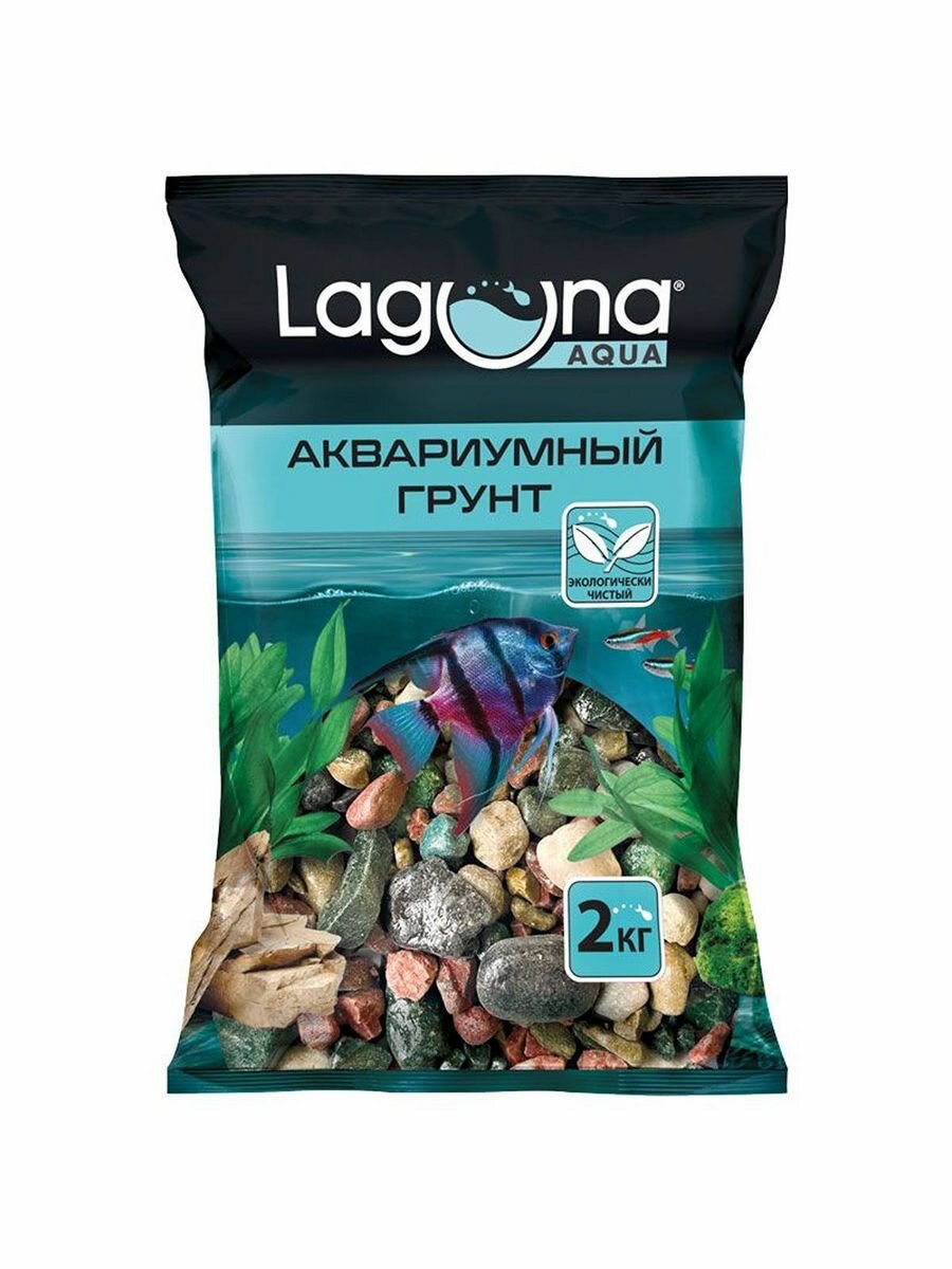 Галька речная Laguna смесь, 2кг, 20-30мм