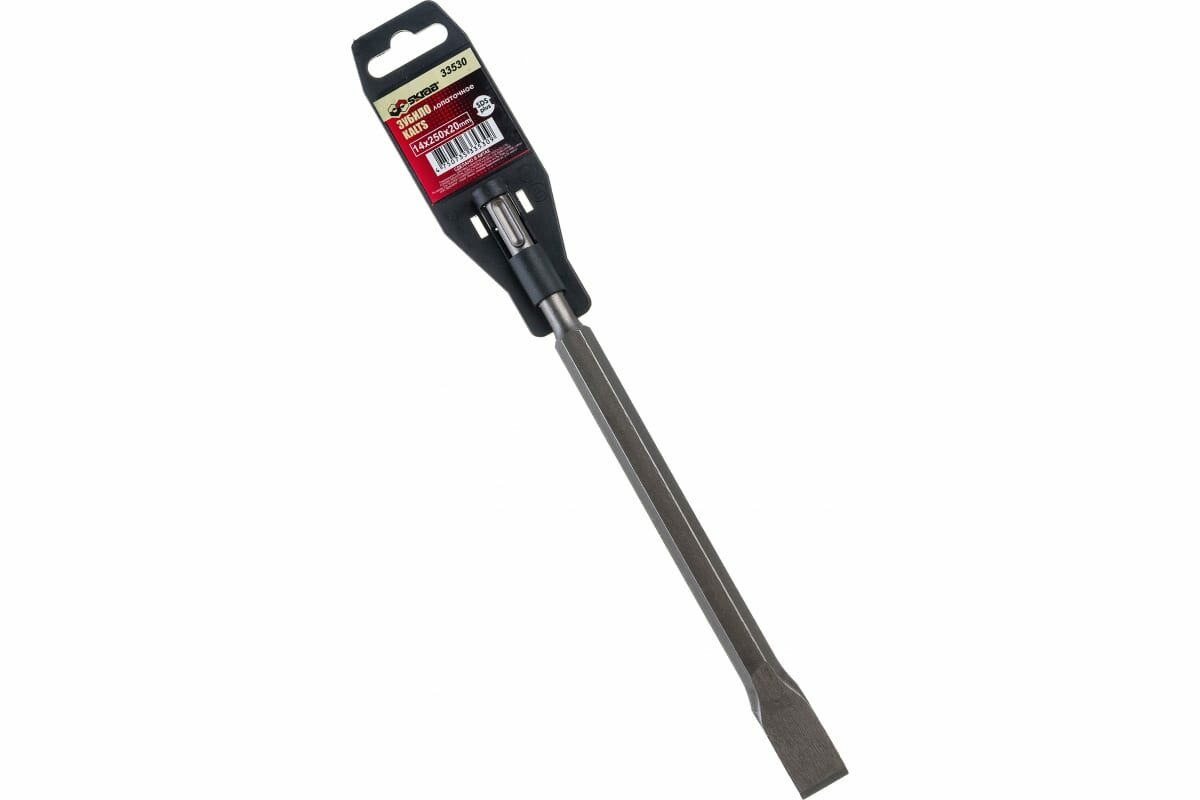 SKRAB зубило-лопатка узкая SDS+ 14x250x20 мм для кирпича и бетона 33530 для ударной дрели