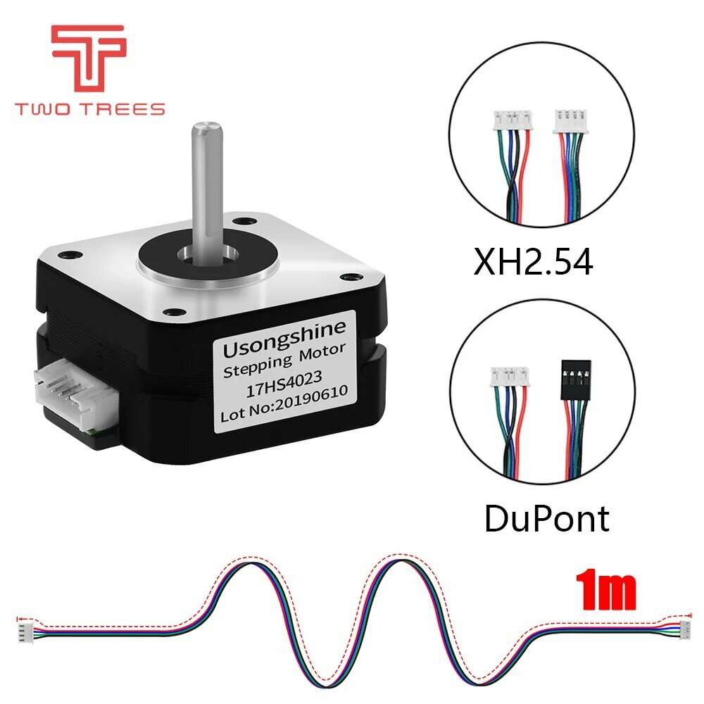 Двигатель TWO TREES Nema17 17HS4023 для экструдера, with XH2.54, 3PCS