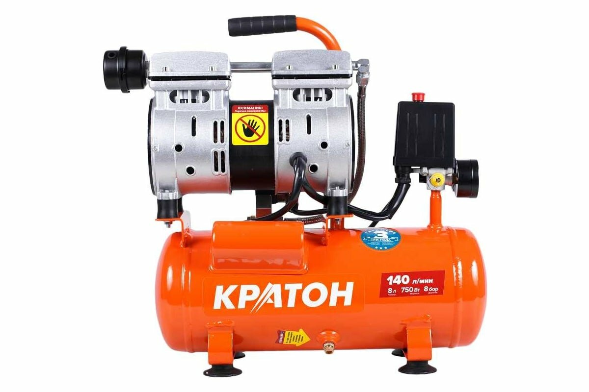 Кратон Компрессор с прямой передачей безмасляный AC-140-8-OFS 3 01 01 051