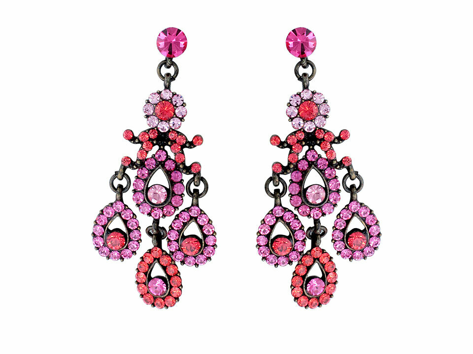 Серьги с подвесками, кристалл, кристаллы Swarovski