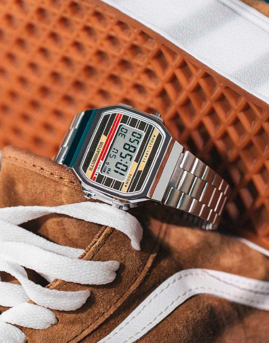 Наручные часы CASIO, золотой, серебряный, серый — фото 1