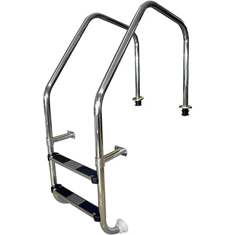 Лестница перелив. желоба 4 ступени с накладкой люкс, нержавеющая сталь AISI-304 Pool King /ML204/, цена - за 1 шт