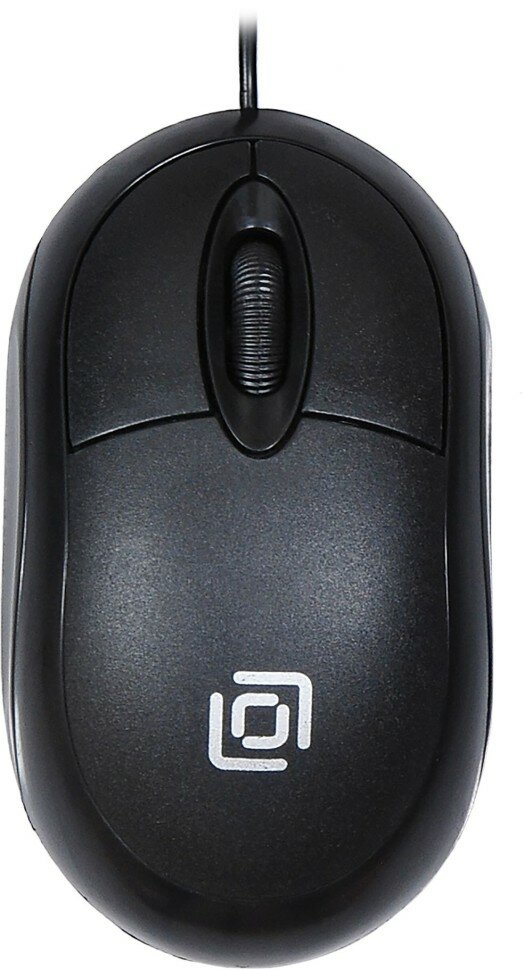Мышь Оклик 105S черный оптическая (800dpi) USB для ноутбука (3but)