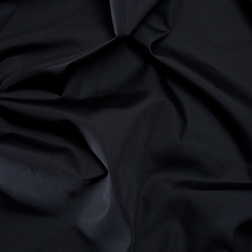 Ткань сорочечная смесовая СТ-119 120 гр/м2 черная без рисунка (2203-2)