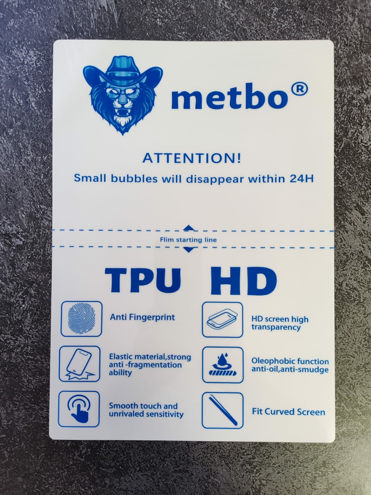 Пленка Metbo для планшета, 24х34см, 150 мкм, 25шт пачка