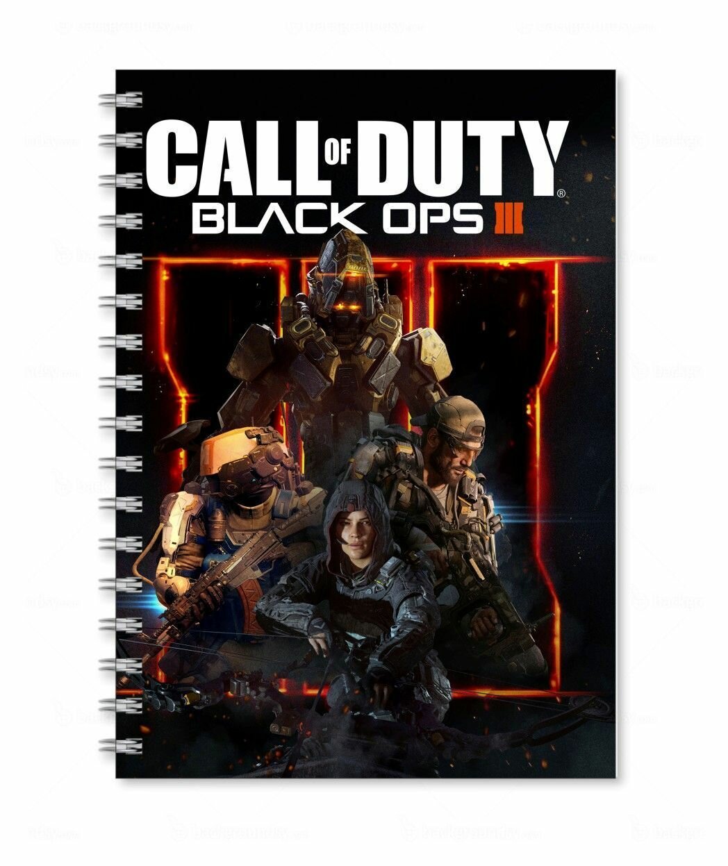 Тетрадь GOODbrelok формата А4, с принтом "Кол оф Дьюти, Call of Duty" - 9