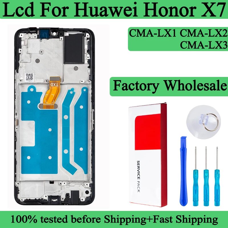 CMA-LX1 CMA-LX2 CMA-LX3 Премиум ЖК-дисплей для Huawei Honor X7, дигитайзер сенсорного экрана, панель в сборе, ЖК-экран с рамкой