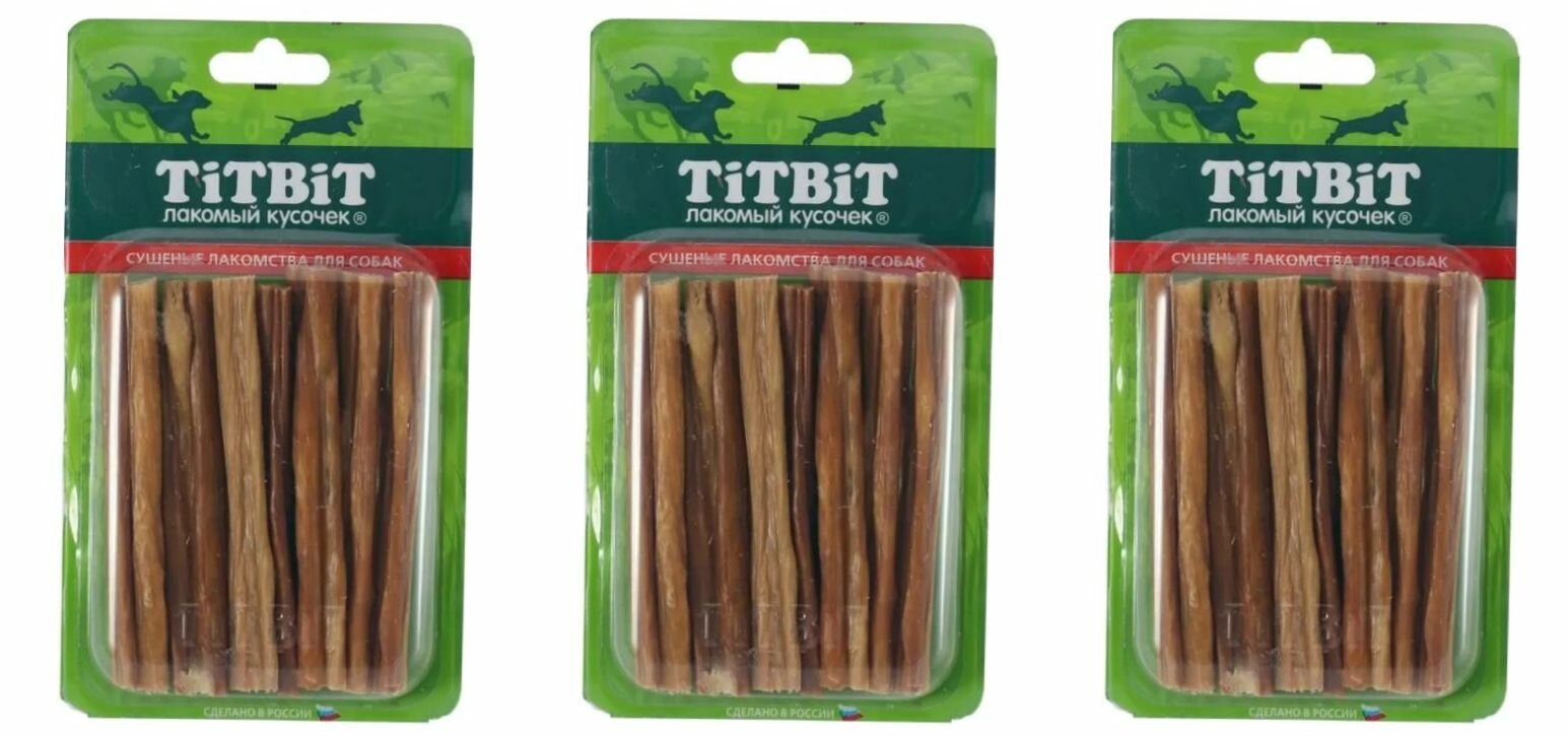 Titbit Лакомство для собак Кишки говяжьи Б2-S, 3 шт
