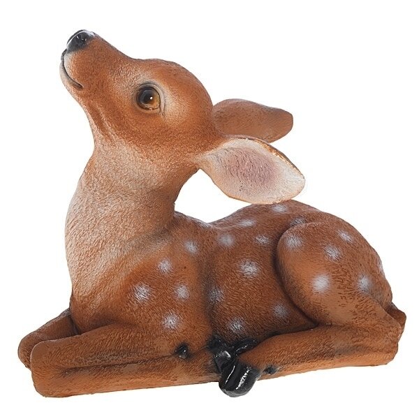 Фигура садовая Олененок L13 W24 H20 см (полистоун)