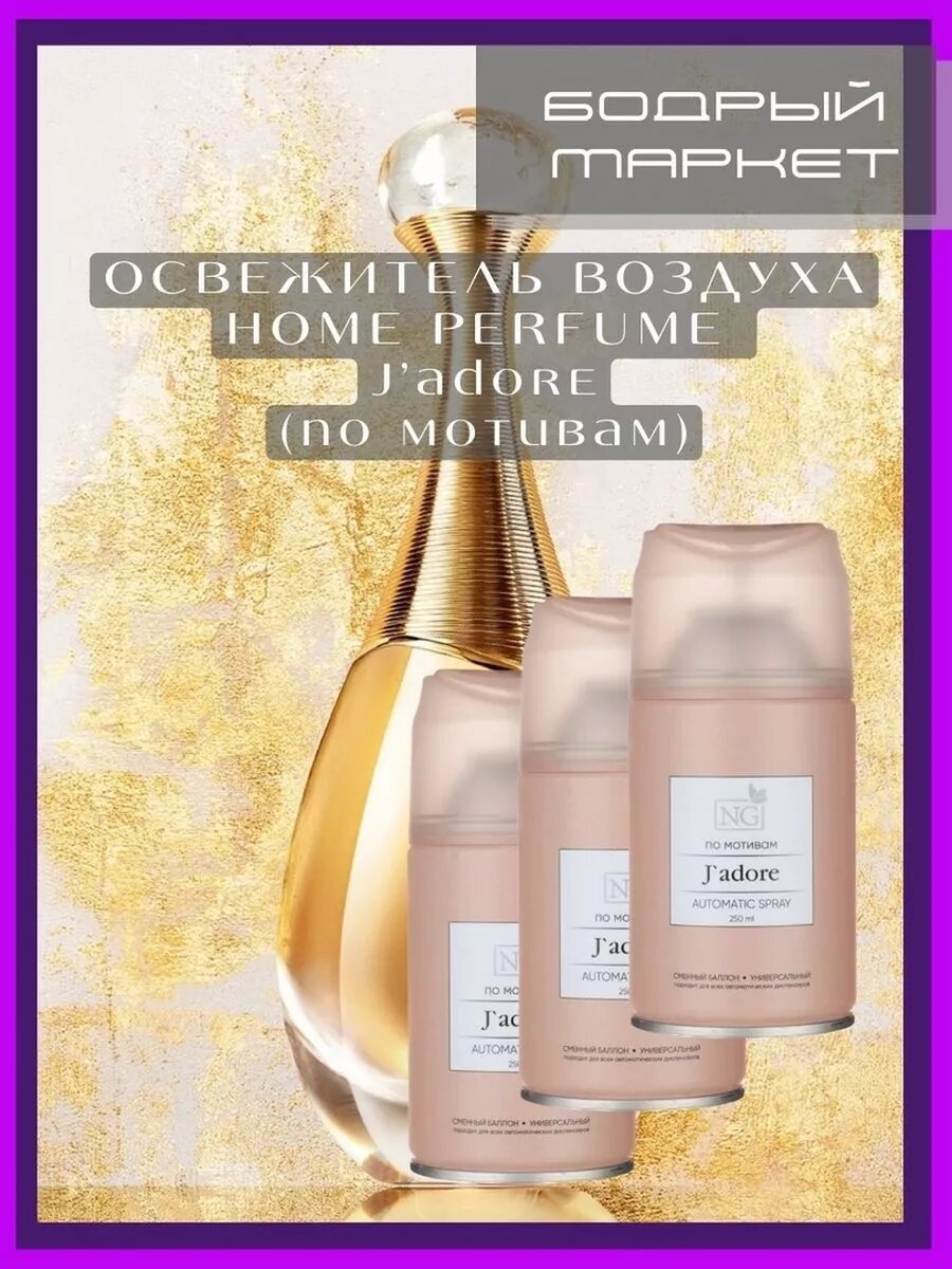 Освежитель воздуха Home Perfume J'adore 250 мл 3 шт