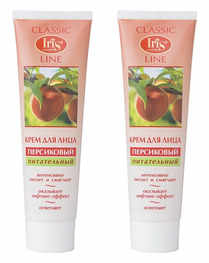 IRIS "CLASSIC LINE" Крем для лица Персиковый 115 мл/2 шт