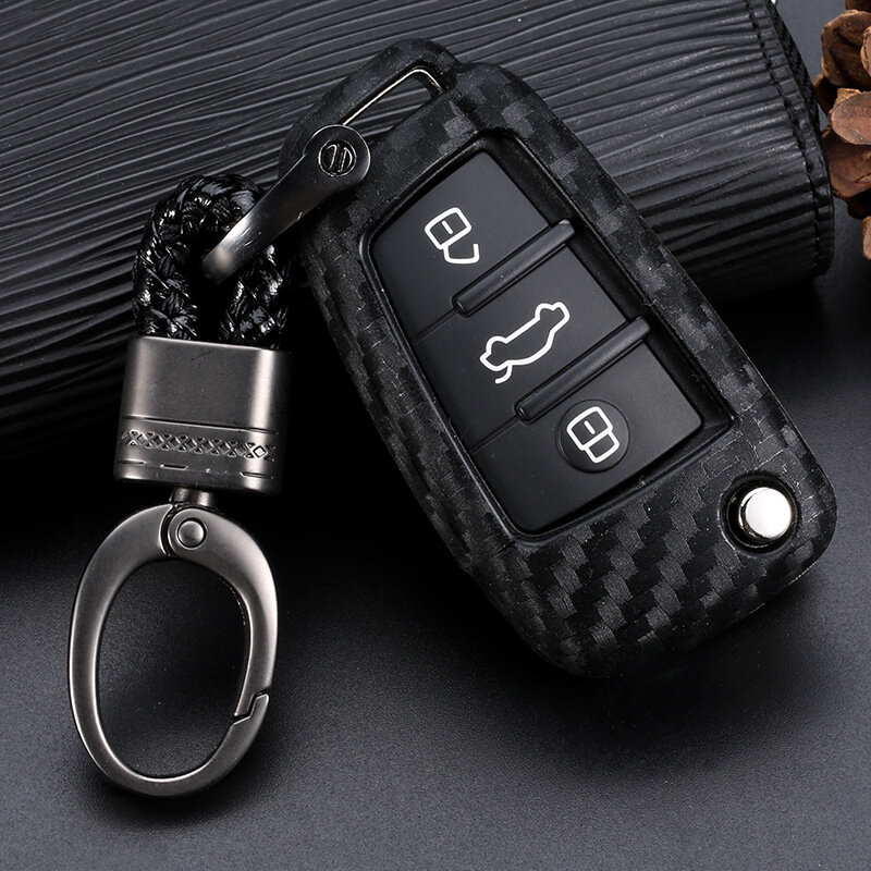 Чехол для ключей Caliphate, для Audi A3/Q3/7/A1/S3, силикон, складной, дистанционное управление