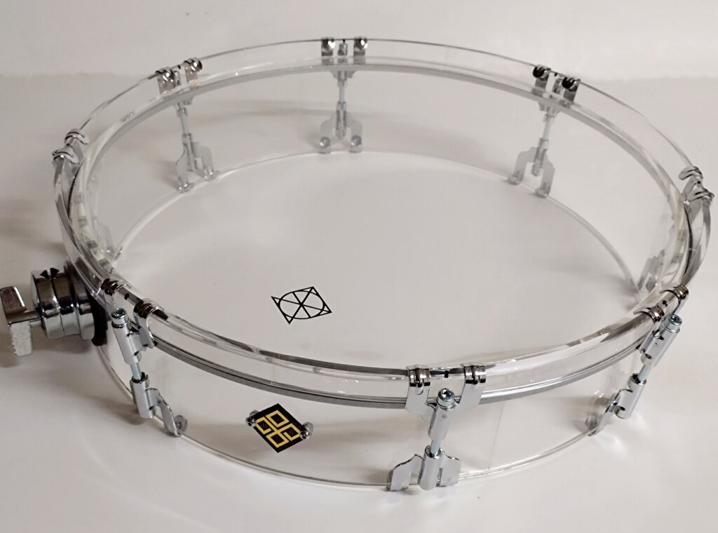 TBAp-1603 Compact Компактный том барабан из акрила 16"х3", с кронштейном, Мастерская Бехтеревых