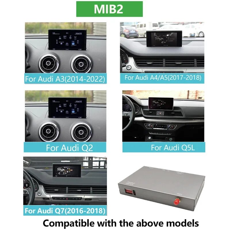 Беспроводной интерфейс CarPlay Android Auto для Audi A3 8V A4 B9 A5 Q2 Q7 Q5L 8P AirPlay Mirror Link мультимедийная камера заднего вида