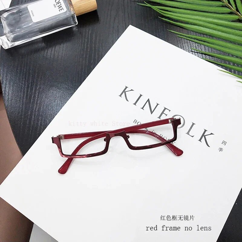 Бордовые очки без линз KINFOLK style 2