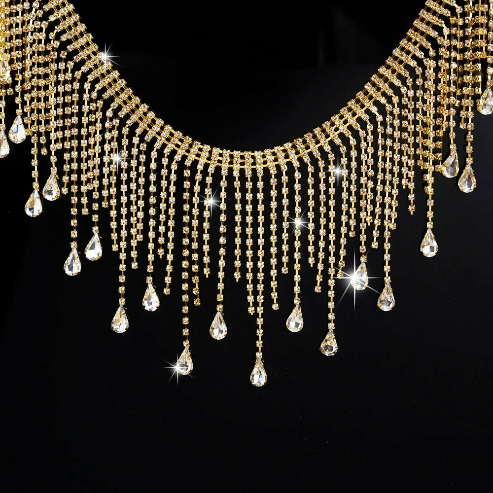 Стразовые ленты Crystal Glass golden