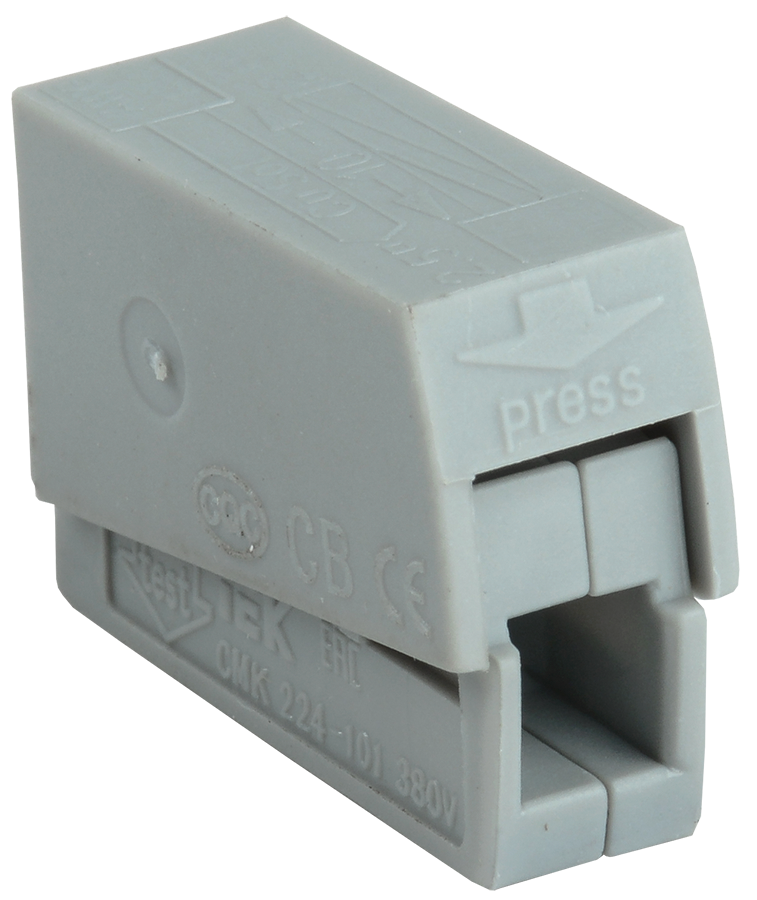 Клемма строительно-монтажная СМК 224-101 для светильников (4 шт./упак.) IEK