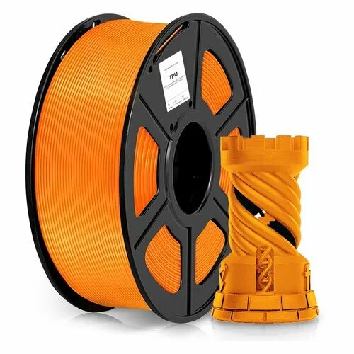 Пластик Cactus CS-3D-TPU-0.8KG-ORANGE TPU/1.75мм/0.8кг/336м/оранжевый
