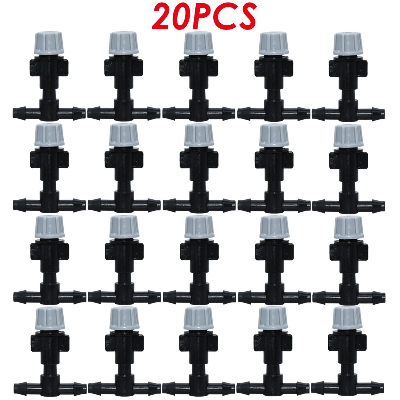 Распылители для капельного полива KESLA Черный, D-20pcs