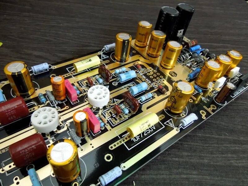 GZHYAJIN UK Ear834 MM RIAA ламповый фонокорректор DIY kit With Capacitanc