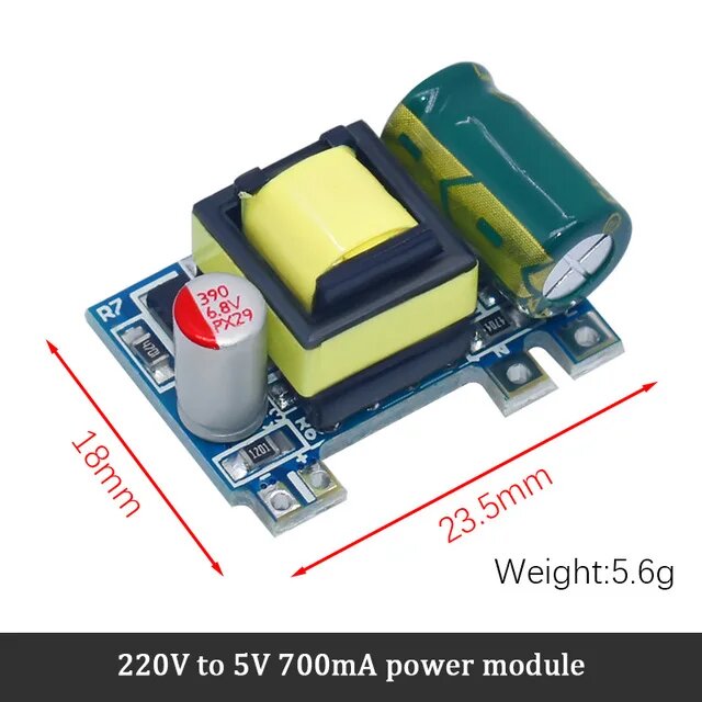 220V to 5V 700mA понижающий преобразователь питания