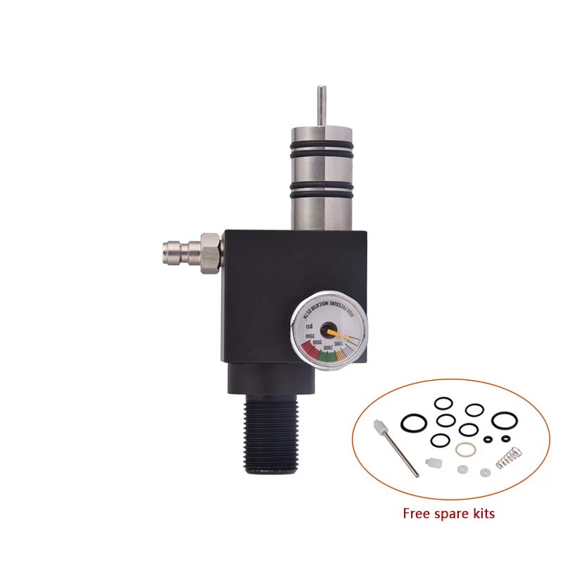 Алюминиевый клапан для аквариума 300 бар, Short connector
