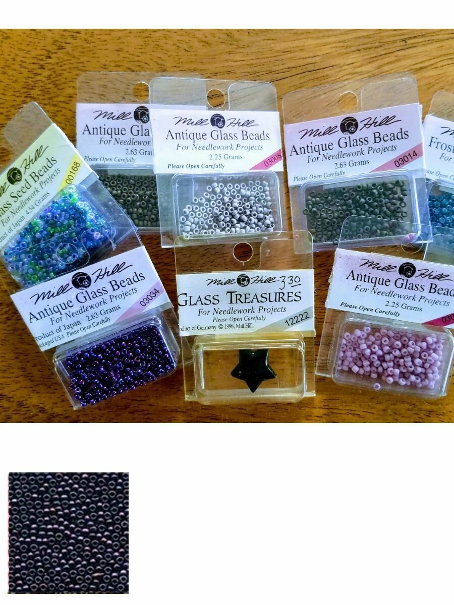 Стеклянный бисер Mill Hill Antique Glass Seed Beads 2.63 г, цвет: 03034