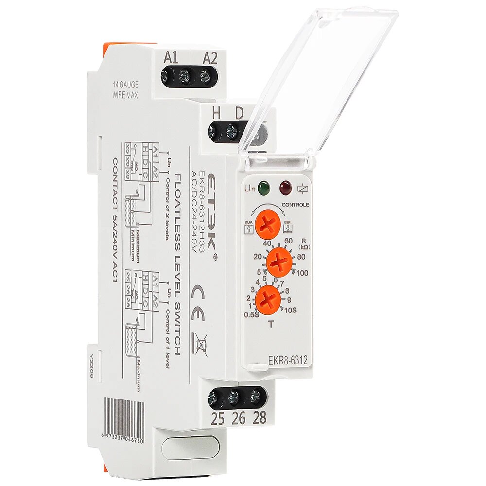 Регулятор уровня жидкости ETEK EKR8 5А 220В