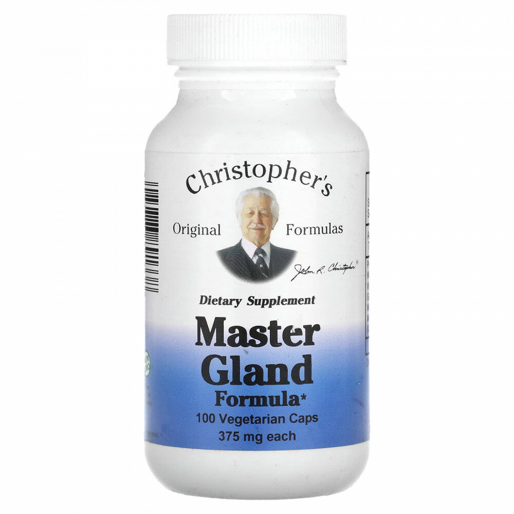 Christopher's Original Formulas, Master Gland Formula, 100 вегетарианских капсул