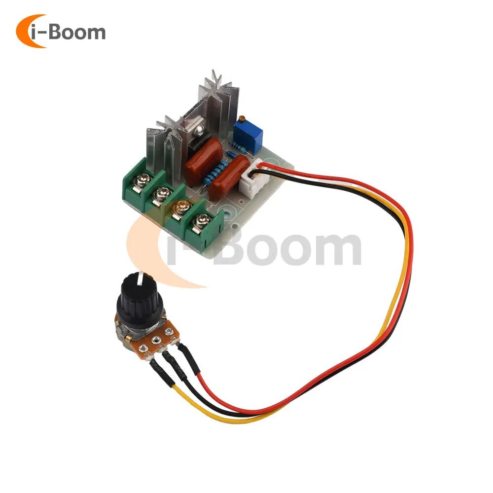 Регулятор напряжения переменного тока 50-220 в 2000 Вт, тиристорный контроллер скорости электродвигателя, регулятор температуры и напряжения, диммер