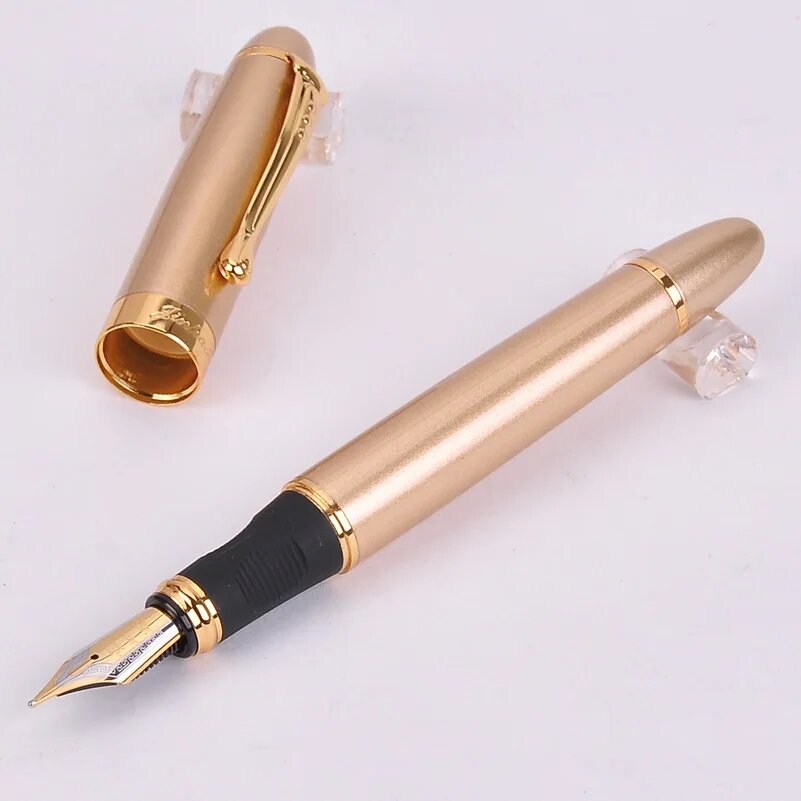 Jinhao X450 перьевая ручка Dazzle Blue Champagne gold
