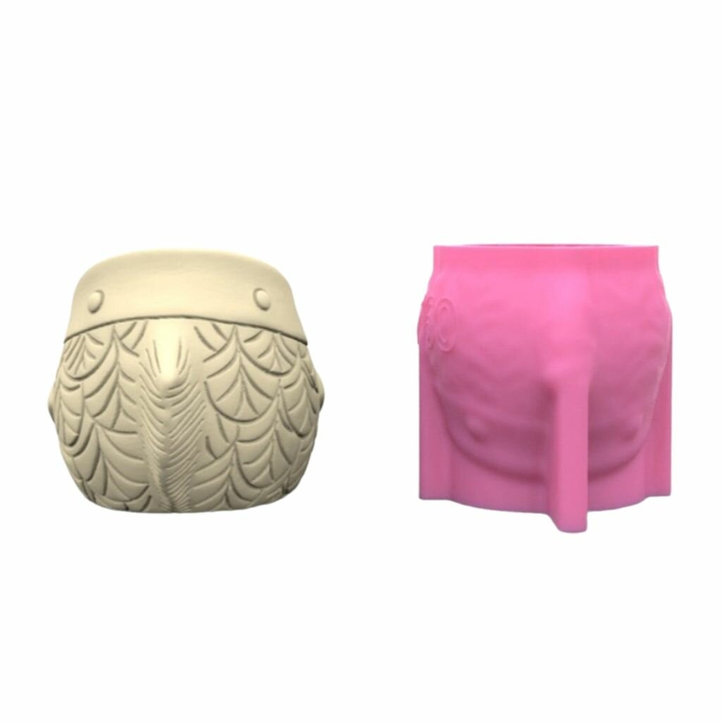 Силиконовая форма для цветочного горшка d маленькая жирная рыбка с мясистым цветочным горшком C760