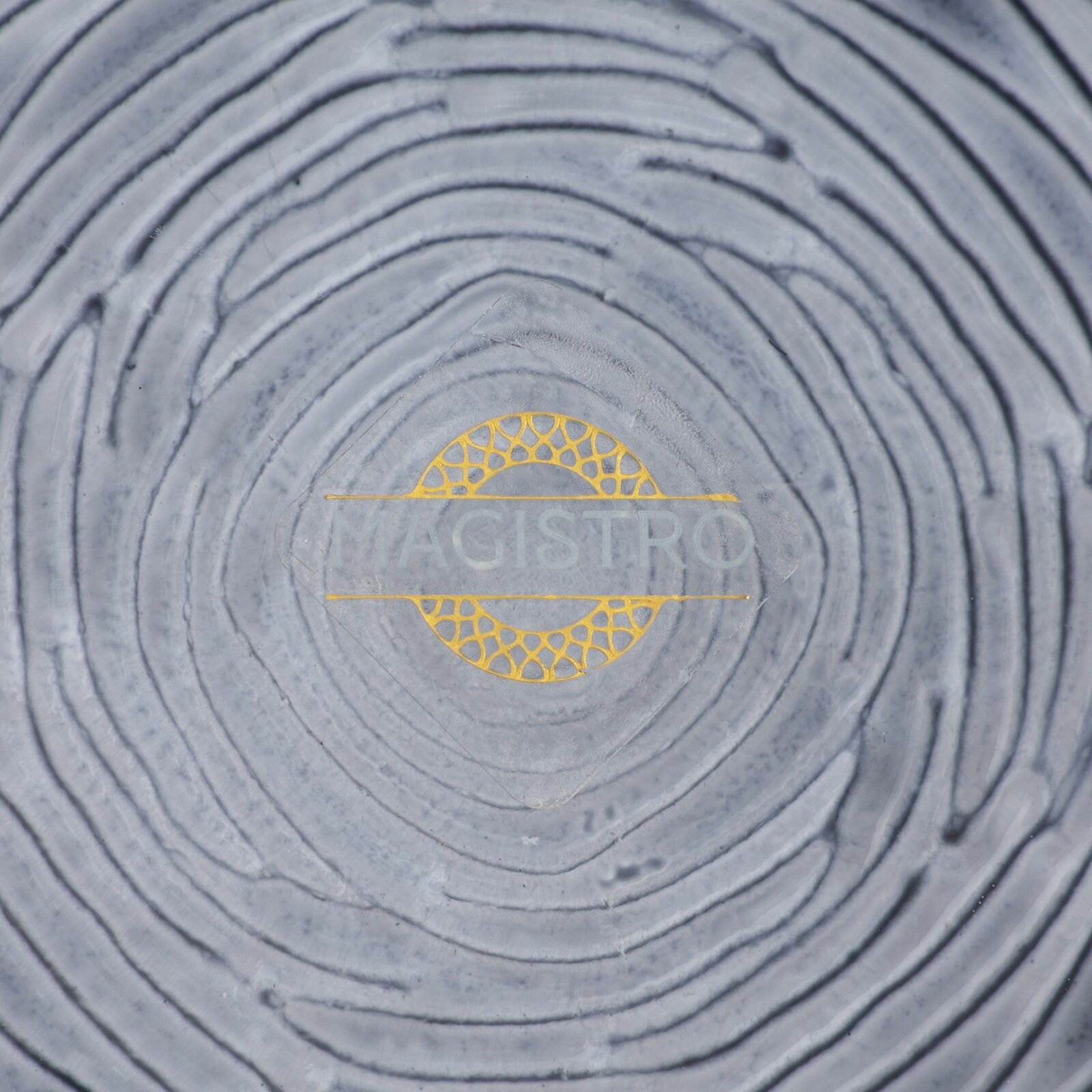 Тарелка десертная Magistro "Рифл", диаметр 20,5 см, стекло, цвет голубой