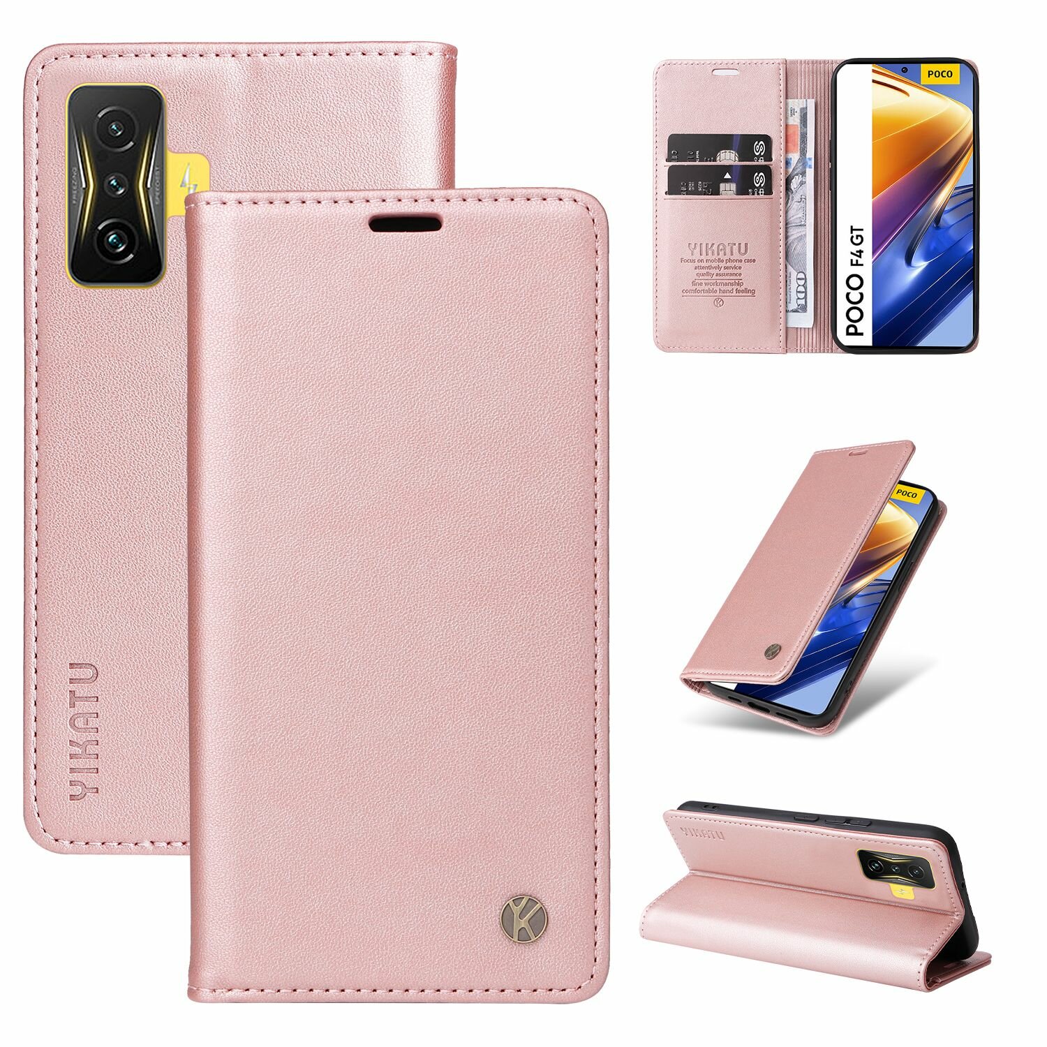 Кожаный флип-чехол для Xiaomi poco F4 GT /Redmi K50 Gaming/Redmi K50(Сяоми Поко F4 GT Редми K50 Игровой) с магнитом, отделением для карт и отделением для бумажника