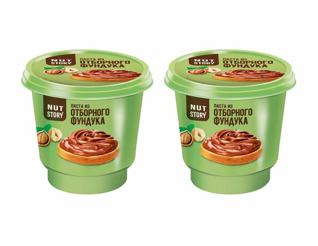 Паста из отборного фундука NutStory c добавлением какао, 350 гр, 2 уп