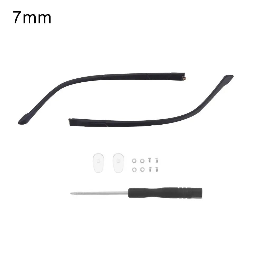 Сменные дужки для очков TR90 черные 7mm